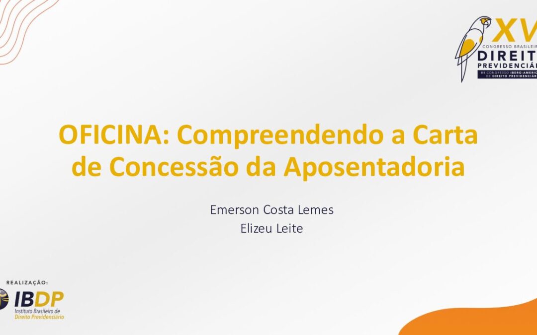 Compreendendo a Carta de Concessão da Aposentadoria – EMERSON LEMES e ...